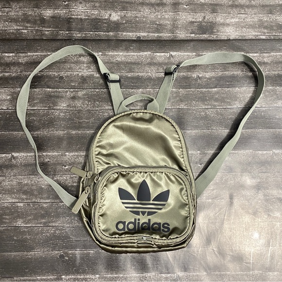 adidas | Bags | Adidas Olive Green Santiago Mini Backpack | Poshmark